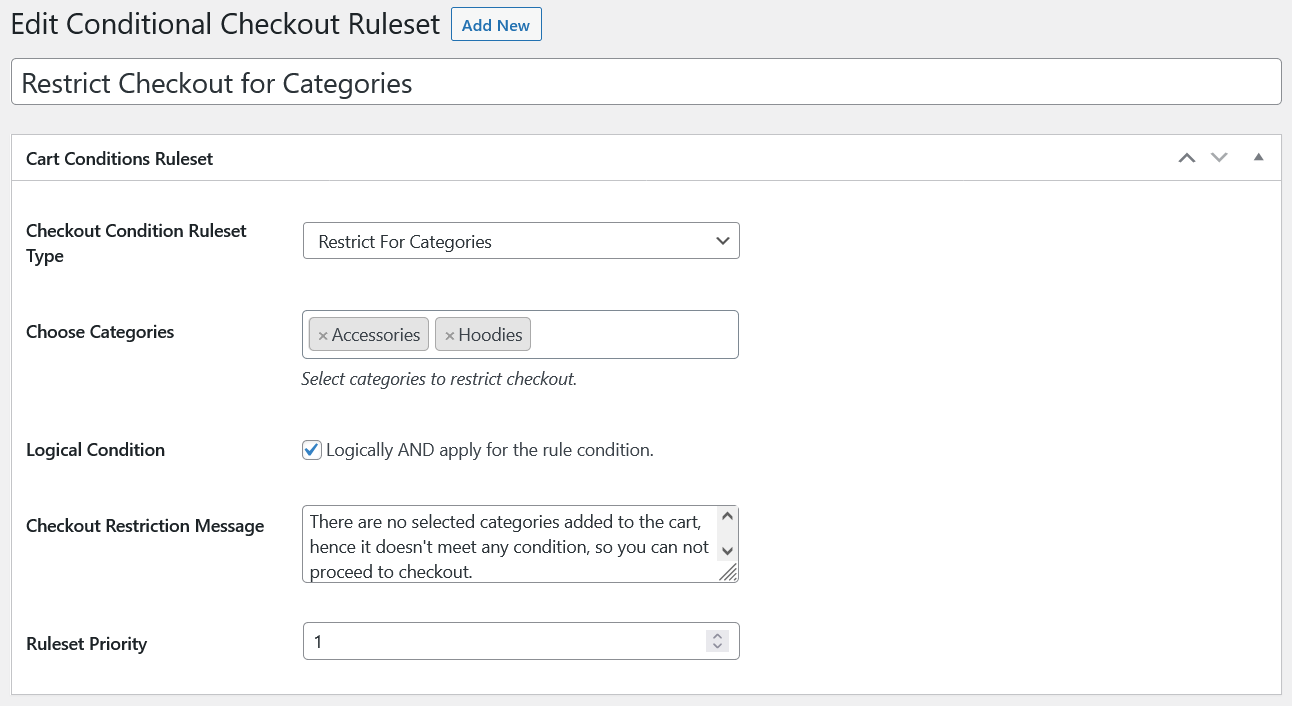 Conditional Checkout For WooCommerce | WebMeteors